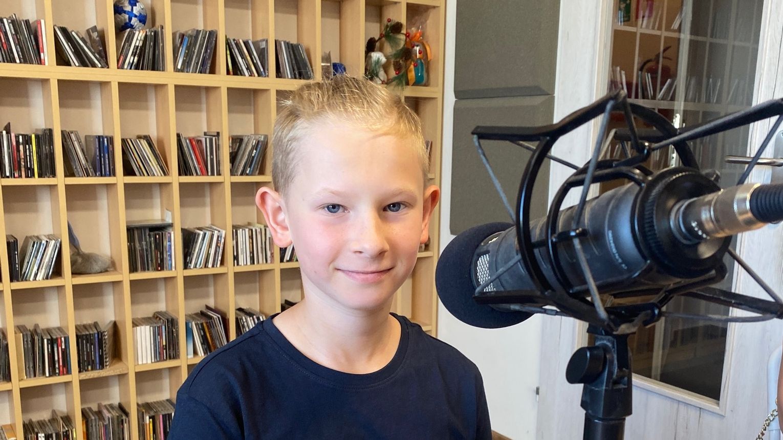 Tymon Pelcer, mały bohater odwiedził nasze studio