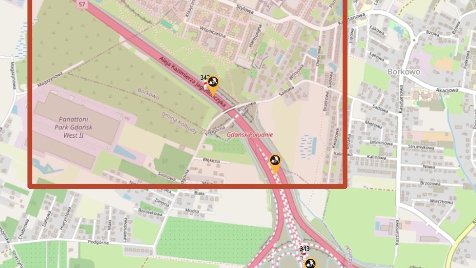 Uwaga: zmiana organizacji ruchu na Węźle Gdańsk Południe