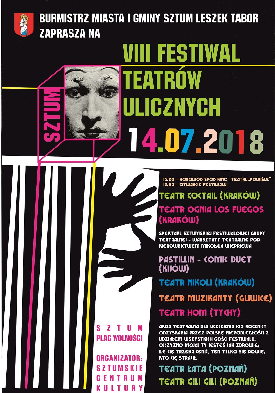 Vlll Przeglad Teatrów Ulicznych w Sztumie