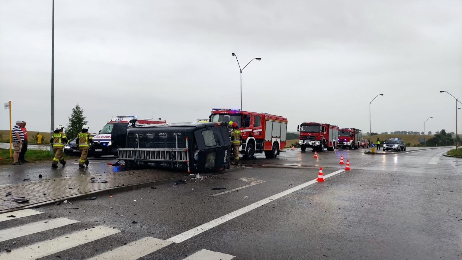 Wypadki samochodowe 08.07.2021